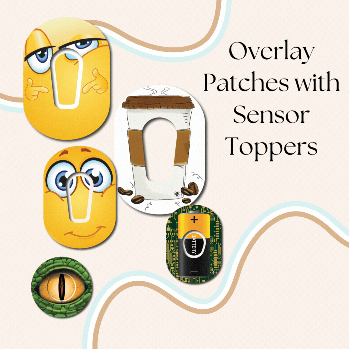 Overlay Patches with Sensor Toppers